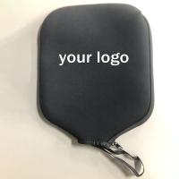 China Entertainment Neoprene Pickleball Paddle Cover Custom Logo Length Cm 29*21cm for sale