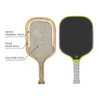 China Rough Surface Pickleball Paddle with T700 Carbon Fiber PP Honeycomb Core Construction for sale