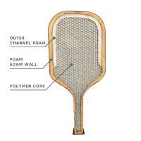 China Rough Surface Pickleball Paddle with T700 Carbon Fiber PP Honeycomb Core Construction for sale