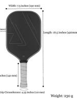 China T700 Carbon Fiber Elongated Pickleball Paddle 230g High Rebound for sale