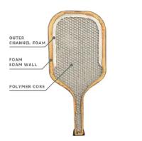 China Rough Surface Elongated Pickleball Paddle 14mm 16mm Customized Logo for sale