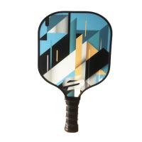 China Novice Practice 220g Fiberglass Pickleball Paddle with 400*200*10mm PP Honeycomb Core for sale