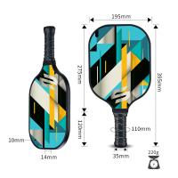 China Glass Fiber Indoor Pickleball Paddles 14mm Polypropylene Honeycomb Core Pickleball Racket Set for sale