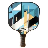 China Black Indoor Pickleball Paddles OEM ODM With Breathable PU Handle for sale