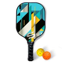 China 125mm Handle Fiberglass Pickleball Paddles 230g  With Non Slip Surface for sale