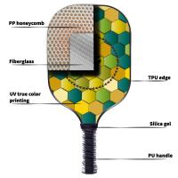China Thickened PP Honeycomb Core Personalized Pickleball Racquet With End for sale