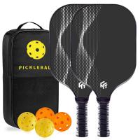 China PP Honeycomb Core Pickleball Paddle with Carbon Fiber and Custom Length 40*19.8*1.4cm for sale