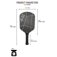 China Customized Professional Pickleball Paddle 16mm With Extended Handle 16.3