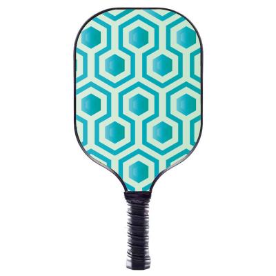 China High Rebound Fiberglass Pickleball Racket with PP Honeycomb Core and True Color Print for sale
