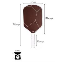 China 16.3in Red Aramid Pickleball Paddle 14mm Kevlar Pickleball Paddle 230g for sale