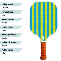 China Custom Logo end Fiberglass Pickball Paddle with Honeycomb PP Core and USAPA Approval for sale