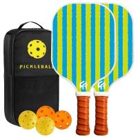 China Custom Logo end Fiberglass Pickball Paddle with Honeycomb PP Core and USAPA Approval for sale
