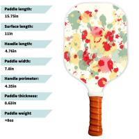 China 2024 Custom Outdoor Game Pickleball Racquet T300 Fiberglass and PP Honeycomb Core for sale