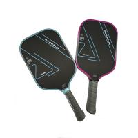 China Carbon Fiber Pickleball Paddle with 16mmPP Honeycomb Core and Gradient Edge Protection for sale