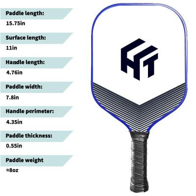 China Professional Pickleball Paddle with High Rebound PP Honeycomb Core and Custom Pattern for sale