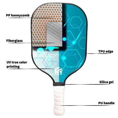 China USAPA Pickleball Paddle Set Light Weight High Rebound Professional Frosted Glass Fiber for sale