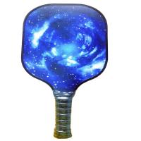 China 8-50 Age Group Fiberglass Pickleball Paddle with Star Pattern and Sweat-Wicking Handle for sale