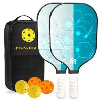 China 2024 USAPA Pickleball Racquet Fiberglass Surface and Polypropylene Honeycomb Core Pad for sale