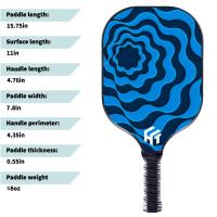China 5-80 Age Group Custom Pickleball Paddle with Frosted Glass Fiber Graphite and PP Core for sale
