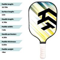 China Order 16mm Glass Fiber Pickleball Paddle with High Rebound and UsapaPP Honeycomb Core for sale