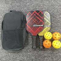 China USAPA Approved Fiberglass Pickleball Set 2 Rackets 4 Pickleballs 1 Bag for Ages 5-80 for sale