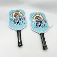 China Glassfiber Pickleball Paddle 230g 13mm Thickness 16.5in Long 7.5in Wide Practice Racket for sale