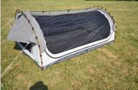 China Fire Prevention 2 Person Swag Tent , Canvas Camping Swag Tent Sun Shelter for sale