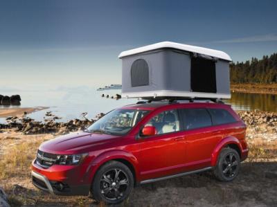 China High quality single layer fiberglass shell hard cover canvas roof top tent for sale