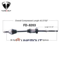 China Ford Explorer 3.5L 2011-2014 Front Pass Right CV Axle Shaft FD-8203 BB533B436EB BB533B436EC DB5Z3B436B FB5Z3B436H for sale