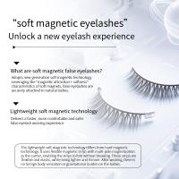 China Vegan Fluffy Cluster Soft Magnetic Lashes 5 Pairs Cruelty Free Wispy Natural Look Lightweight for sale