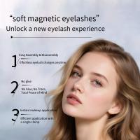 China Vegan Cruelty Free Faux Mink Lightweight Natural Looking Magnetic False Eyelashes for sale