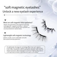 China Vegan Cruelty Free Faux Mink Lightweight Natural Looking Magnetic False Eyelashes for sale