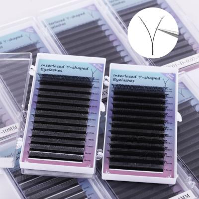 China 0.07mm Natural Long Faux Mink Synthetic Hair Extension Tray Black Individual PBT for sale