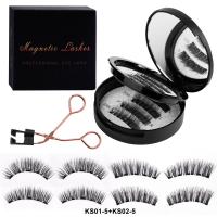China Natural Look Cruelty Free Magnetic Lashes With Applicator Reusable Synthetic Hair Portable for sale