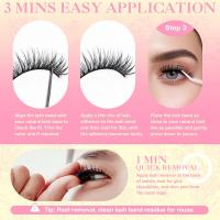 China 10 Pairs Cat Eye Lash Strips Faux Mink Natural Lashes 6D Eyelashes Full Strip Style Lash Extensions for sale