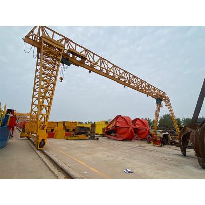 China 20 Ton Rated Loading Capacity Adjustable Gantry Crane with Remote Controller and Ground Control for Outdoor Construction for sale