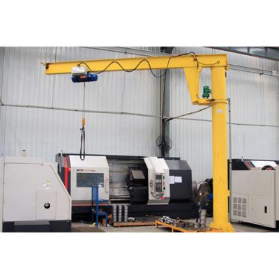 China 380 kg Capacity Movable Floor Mounted Column Mounted Slewing Jib Crane Featuring Span 2 to 10m Industrial Production for sale