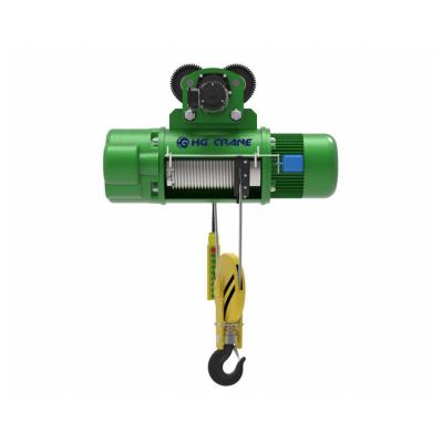 China 20T Maximum Lifting Weight Electric CD1MD1Hoist Steel Wire Rope 25t Lift 440v50hz 340 kg Weight for sale