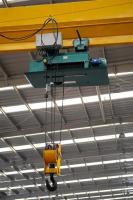 China Single Beam Overhead Crane with Metallurgy Wire Rope Electric Hoist and Wireless Remote Control for 20T Max Lifting Load for sale