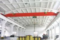 China Single Beam Overhead Crane with Metallurgy Wire Rope Electric Hoist and Wireless Remote Control for 20T Max Lifting Load for sale