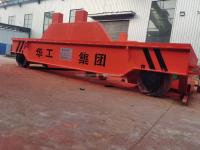 China 150t Capacity Heat Resistant Molten Steel Ladle Transfer Car with Dual Driving System for Industrial Use for sale