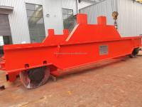 China 150t Capacity Heat Resistant Molten Steel Ladle Transfer Car with Dual Driving System for Industrial Use for sale