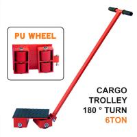 China 3500 W Heavy Duty Transportation Dolly with 360 Degree Rotation for Industrial Material Moving Trolley for sale