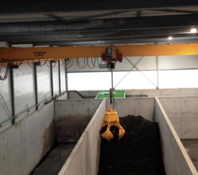 China LDZ Type Garbage Handling Single Girder Overhead Crane with 1-20ton Lifting Capacity and Ground Control+Remote Control for A3-A4 Work Duty for sale