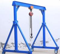 China Height Adjustable Manual Operation Gantry Crane with 0.5~5t Capacity for Outdoor Use for sale