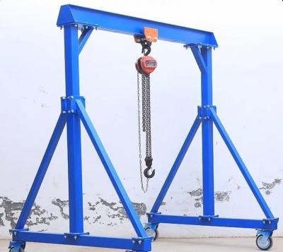 China Height Adjustable Manual Operation Gantry Crane with 0.5~5t Capacity for Outdoor Use for sale