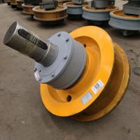 China Integral Forged 42CrMo Crane Wheels with Double-Flange Design for Overhead Cranes for sale