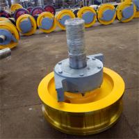 China Integral Forged 42CrMo Crane Wheels with Double-Flange Design for Overhead Cranes for sale