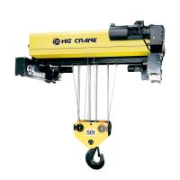 China 6 Ton Load Capacity Electric Wire Rope Hoist Fabricated to ISO GB FEM DIN BS Standards with Electric Power Source for sale