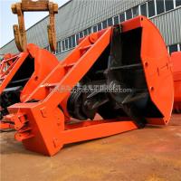 China Heavy Duty 4 Rope Mechanical Clamshell Grab Bucket for Overhead Crane Gantry Port Bulk Handling for sale